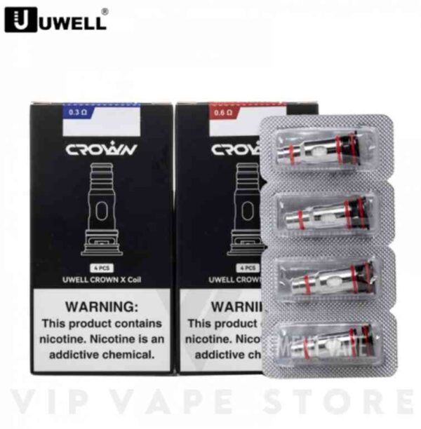 uwell caliburn Crown X replacement coils - VIP Vape store - Pod kits, E ...
